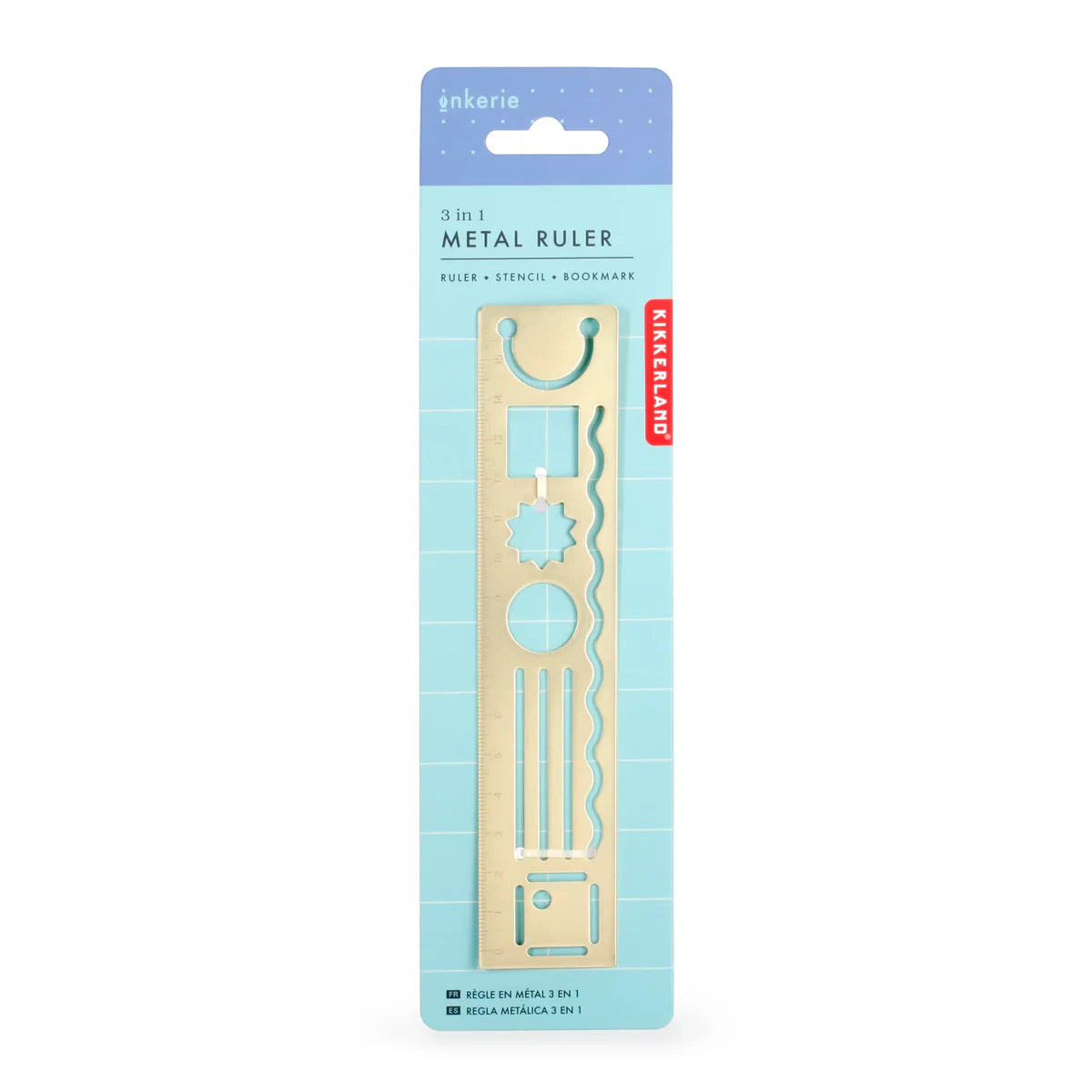Inkerie 3 in 1 Metal Ruler — NMOA Shop